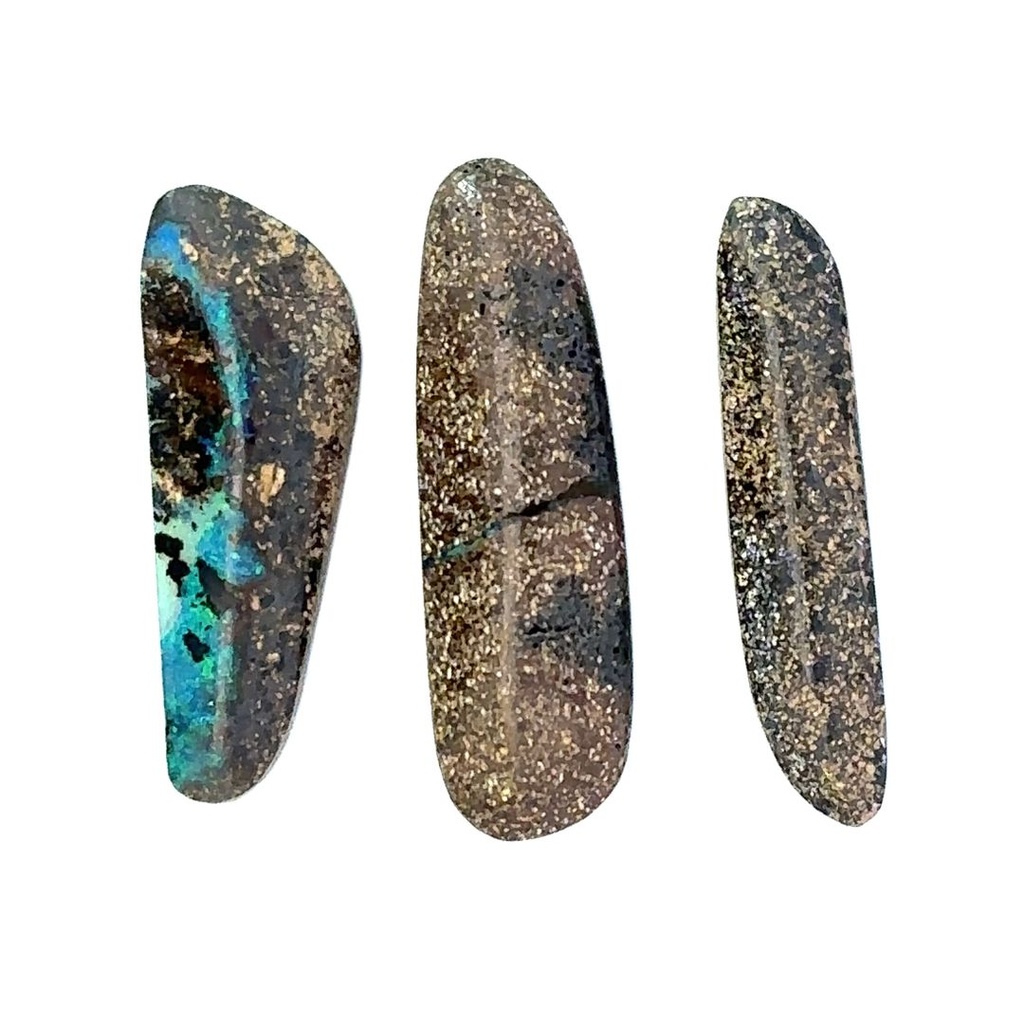 Enchanting Trio of Azure & Verdant Opals - Gemstone Set | Jules Collins ...