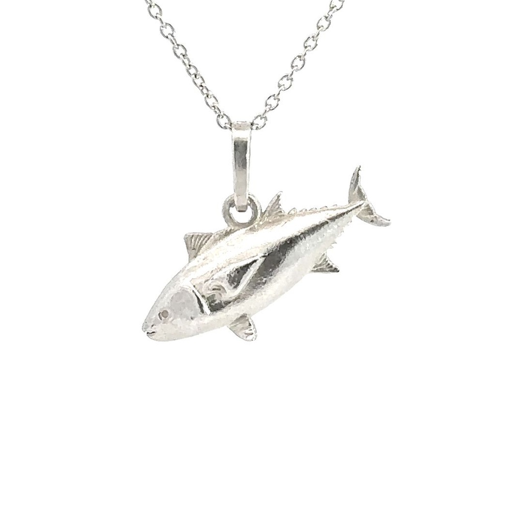 Elegant Sterling Silver Tuna Pendant | Jules Collins Jewellery